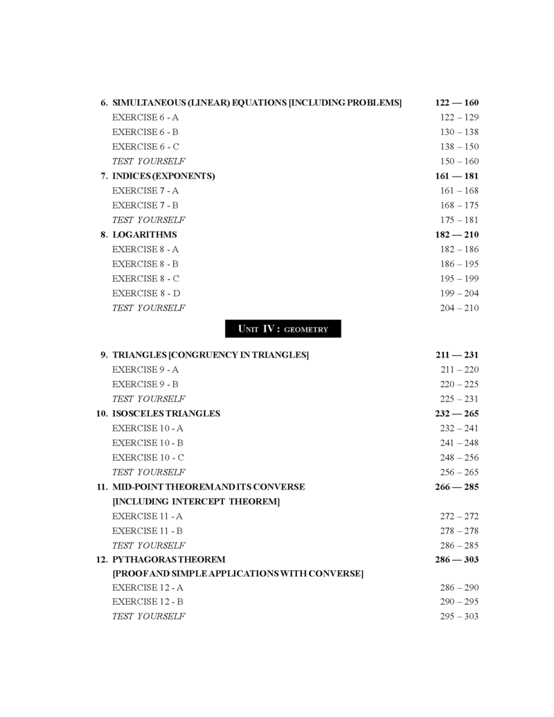 ARUN DEEP'S SELF-HELP TO I.C.S.E. CONCISE MATHEMATICS CLASS 9 : 2025-26 ...