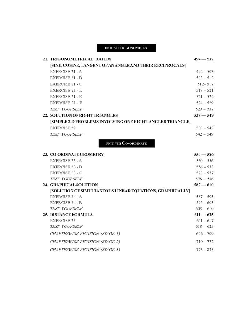 ARUN DEEP'S SELF-HELP TO I.C.S.E. CONCISE MATHEMATICS CLASS 9 : 2025-26 ...