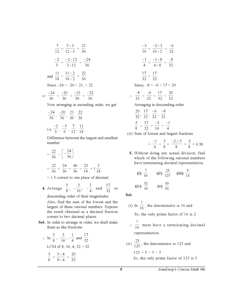 ARUN DEEP'S SELF-HELP TO I.C.S.E. CONCISE MATHEMATICS CLASS 9 : 2025-26 ...