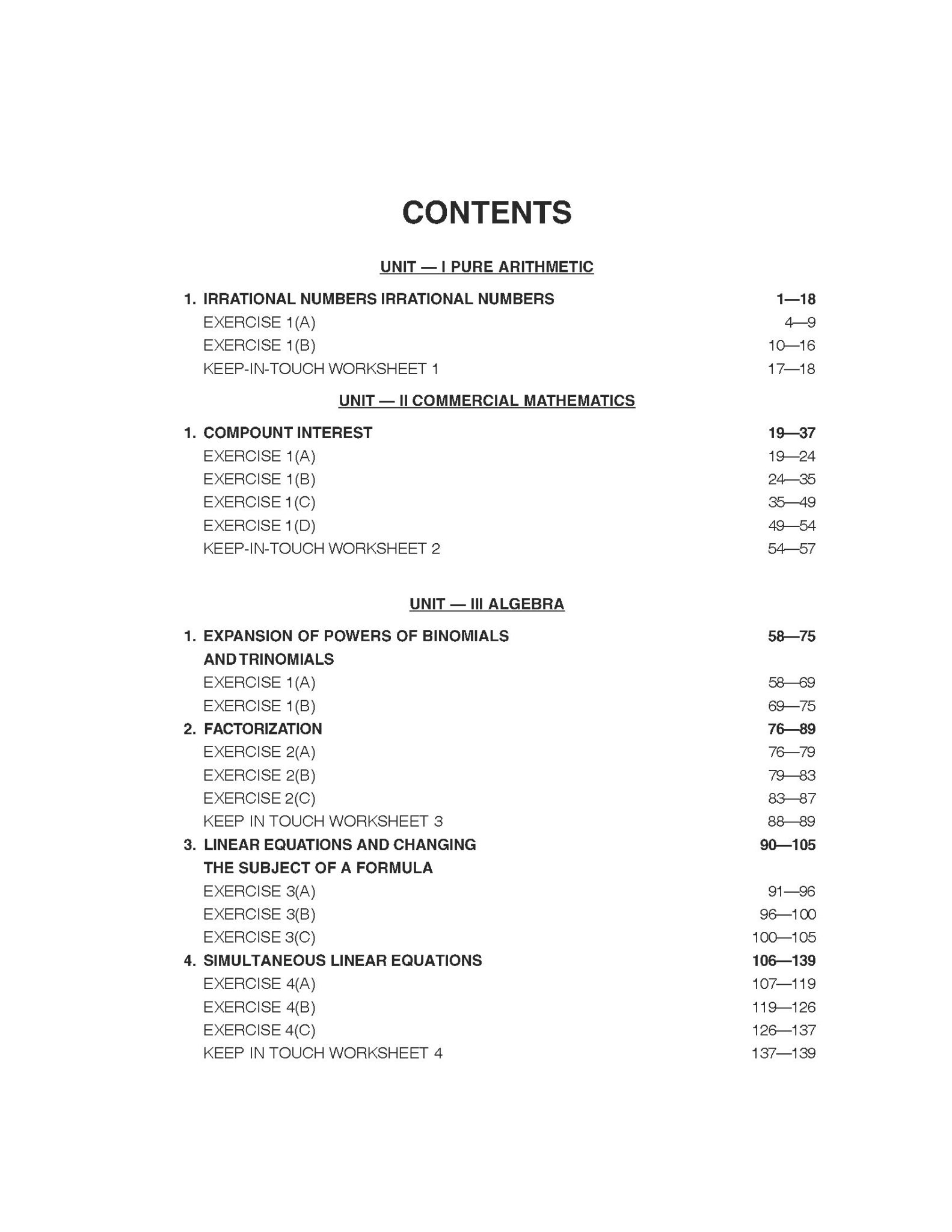Arun Deep's Self-Help to I.C.S.E. Mathematics 9 (Solutions of Das Gupta ...