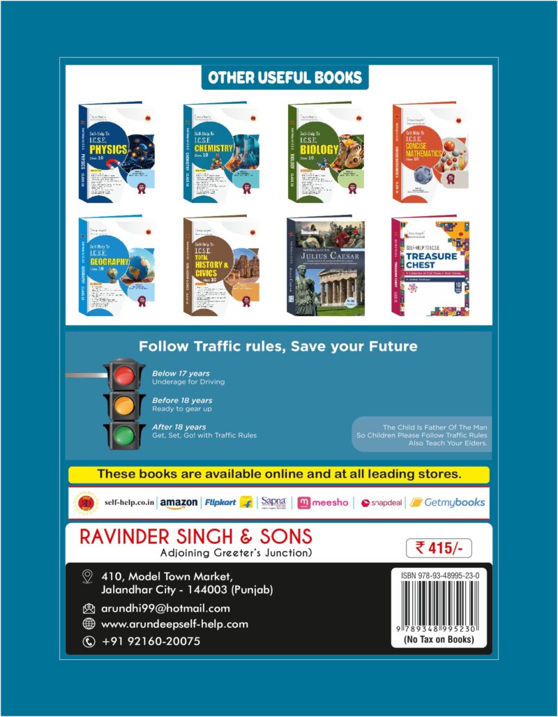 Arun Deep’s Self-Help To ICSE Chemistry Class 10 (2026–27 Revised Edition) | Concise Chemistry ...