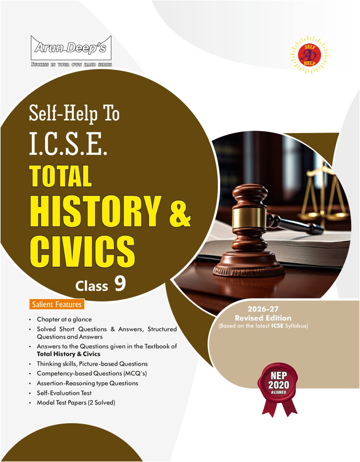 Arundeep Self-Help to ICSE Total History & Civics Class 9 (2026–2027 ...